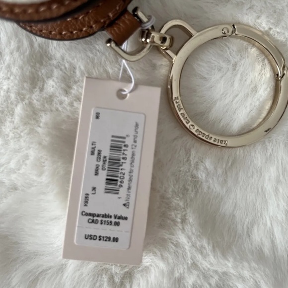 kate spade | Accessories | Nwt Kate Spade Gingerbread Man Leather Key ...